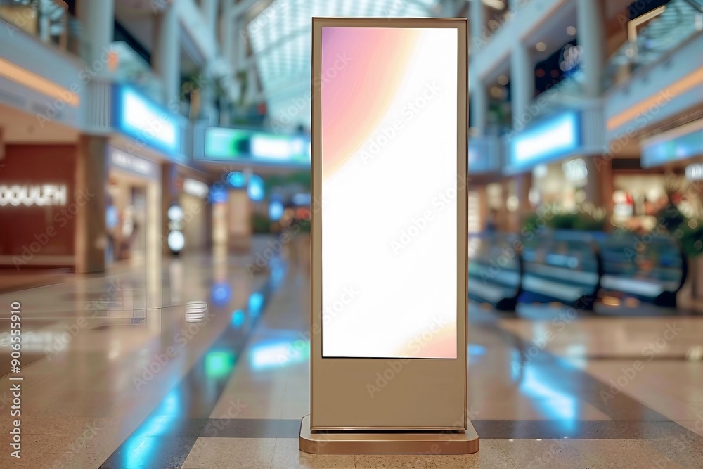 Vertical OOH out of home poster display in retail environment ...