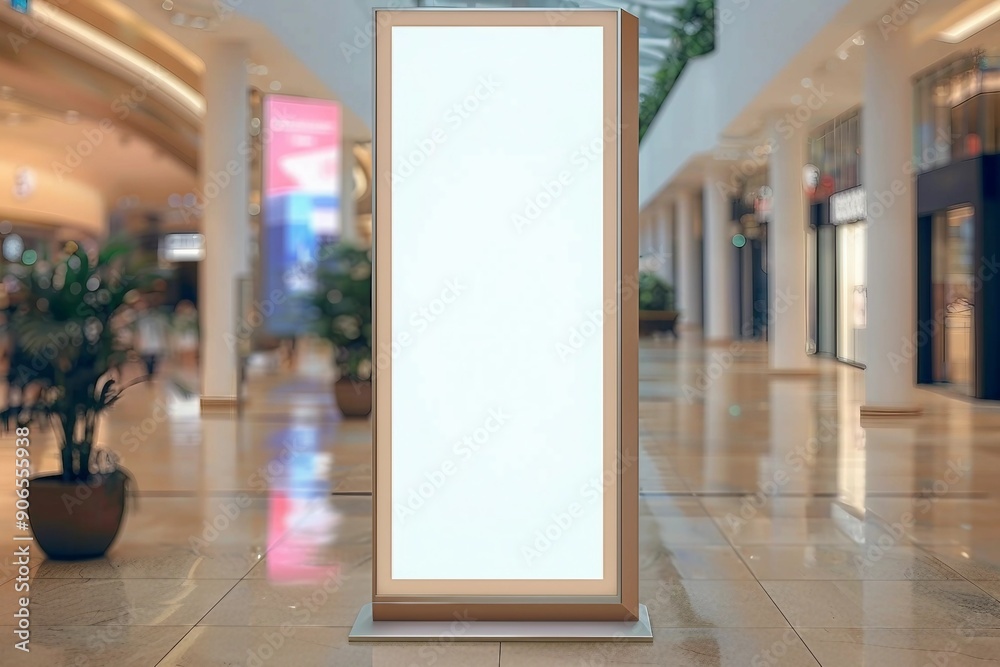Vertical OOH out of home poster display in retail environment ...