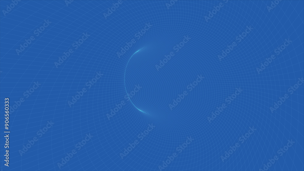 Abstract wireframe 3D tunnel. Perspective mesh background texture. Mesh ...