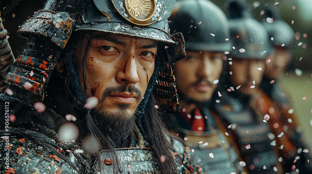 A formidable samurai general commands his army in a daring assault on ...