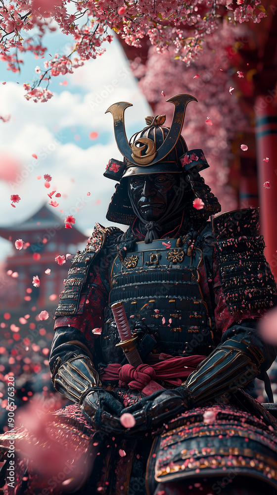 The formidable samurai general commands his fearless warriors in a ...