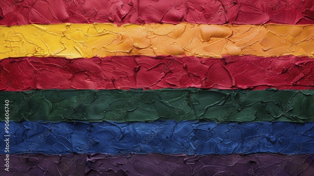 Highlight the strong symbolism of the LGBTQ flag, focusing on its ...