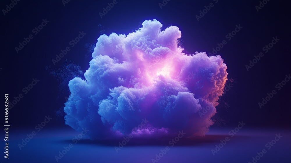 In this piece, you will find misty blue magic smoke rolling along the ...