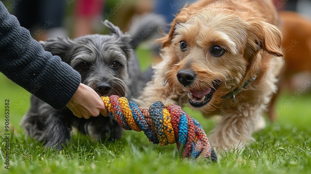 Highlight a fun-filled day at the dog park on National Dog Day, with ...