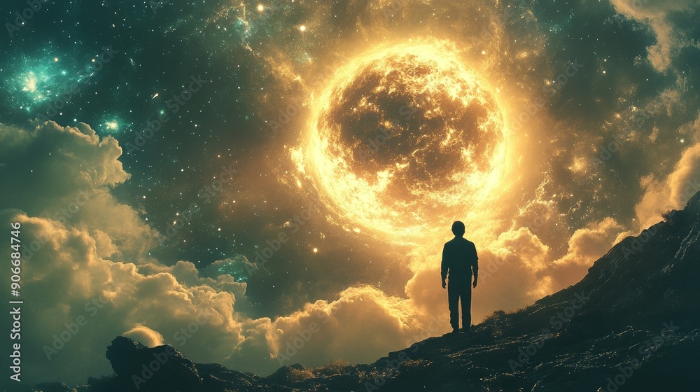 Vast and Empty Universe During Challenging Times, Depicting Cosmic ...