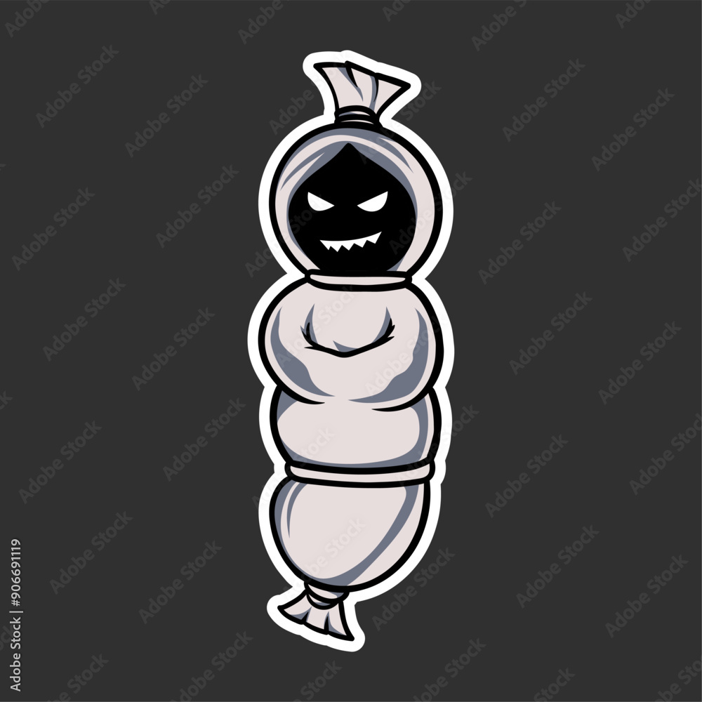 Wraith's Cocoon: Sinister Charm of a Shadowed Spirit Pocong indonesian ...