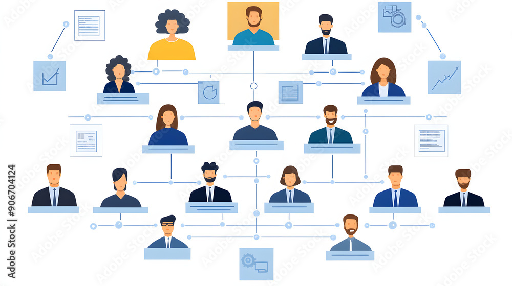 business process and workflow automation with flowchart organization ...