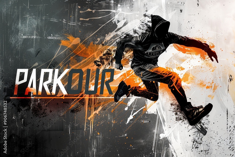 Urban playground transformed into a stage for a daring parkour ...