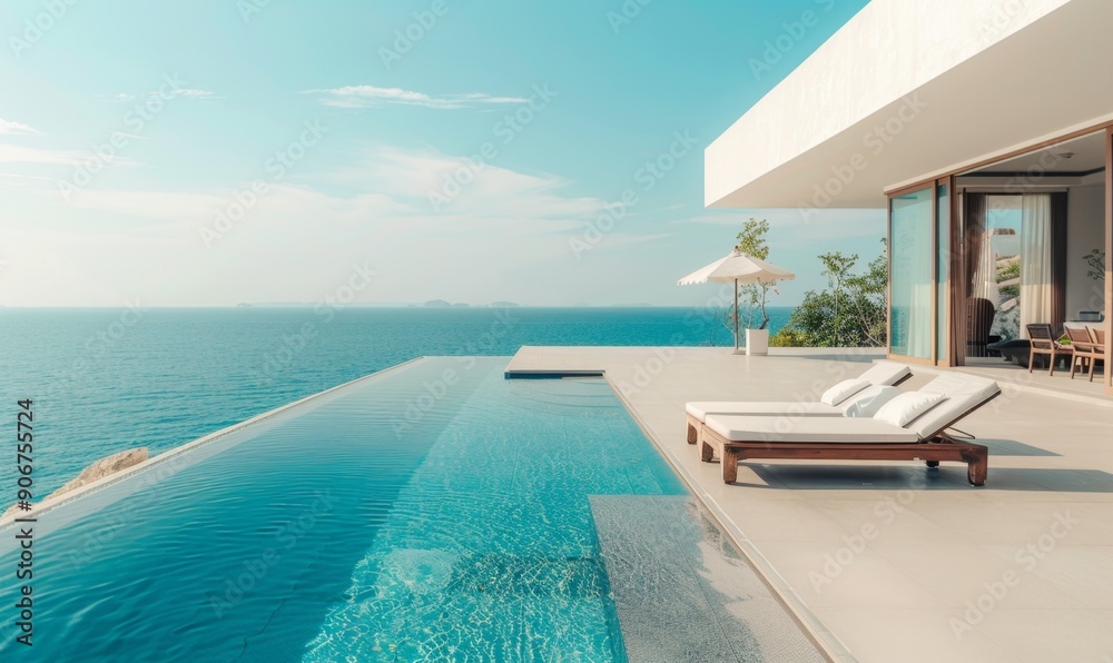 Luxurious Beachfront Paradise Villa: Modern Architectural Marvel with ...