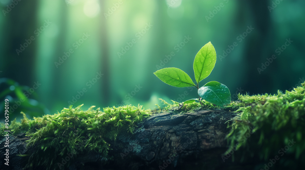 sprout, digital nature, green sprout, nature close-up, young plant ...