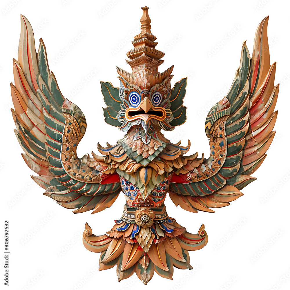 Garuda, a very capable creature from literature Stock Illustration ...