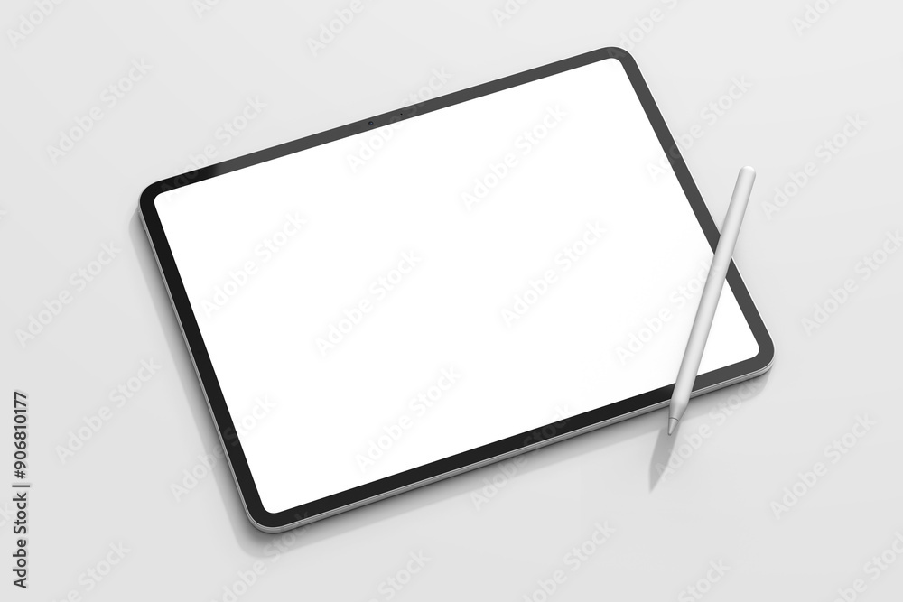 top view tablet pad pro 13 inch tablet display screen gadget mobile ...