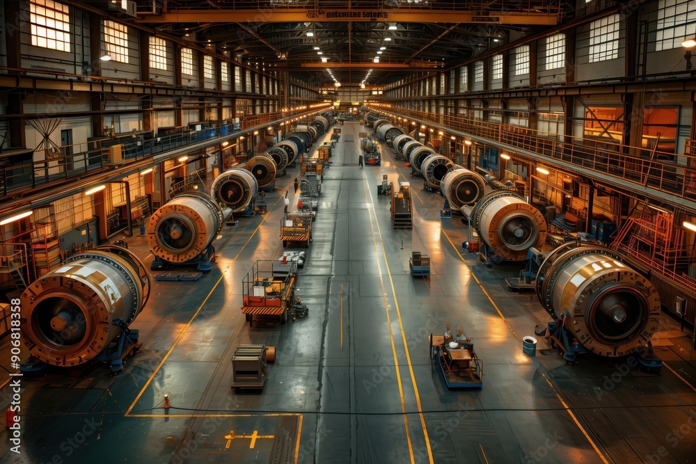 Aerospace Manufacturing Facility. Large aerospace manufacturing ...