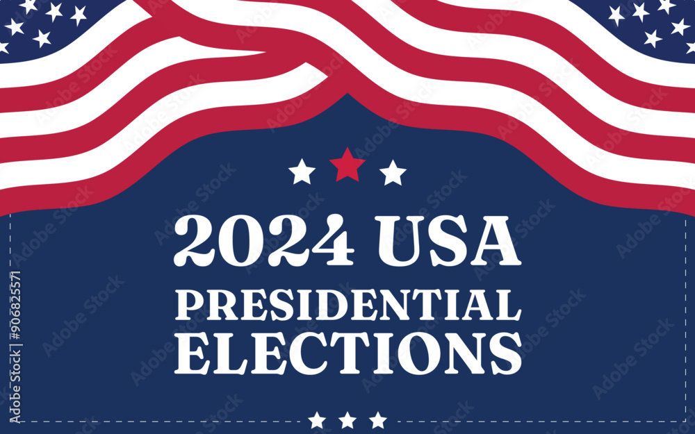 United States Election Poster, USA Presidential Election, 2024 US ...