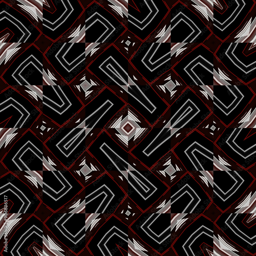 Seamless tiled abstract pattern based on simple lines and gradients ...