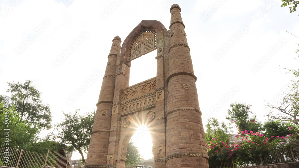 India, Madhya Pradesh, Chanderi, the Uniquely Beautifully Carved ...