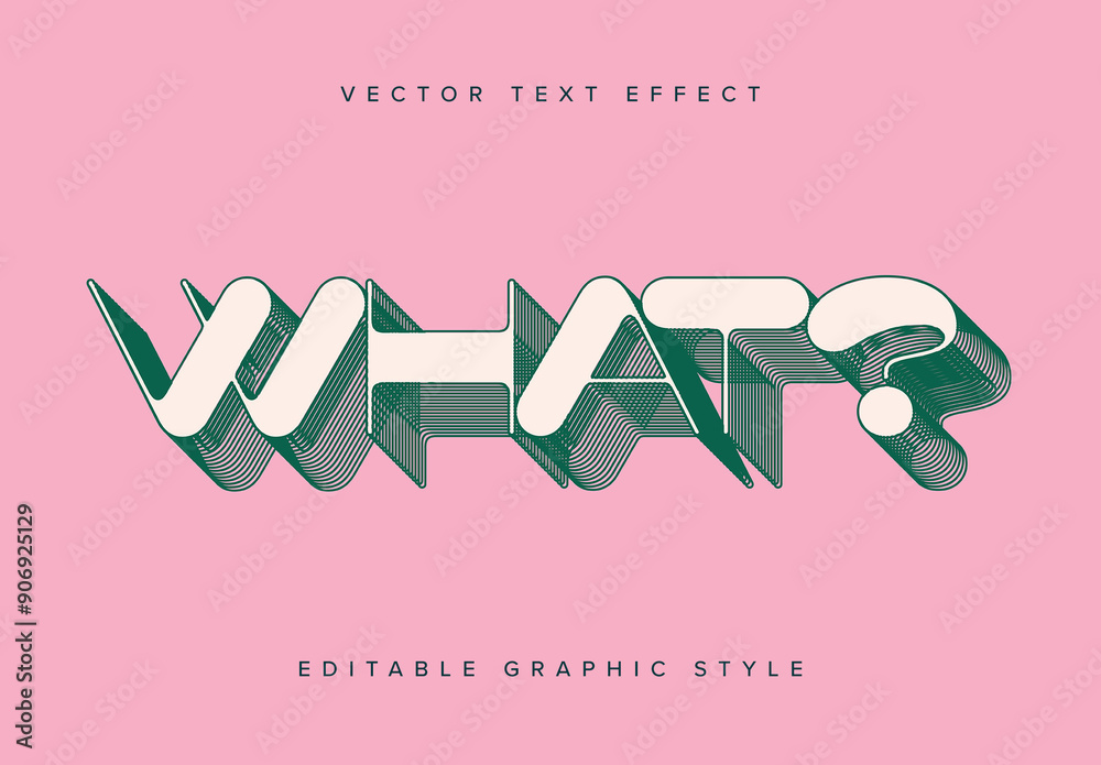 Layered 3d Text Effect Mockup Stock Template | Adobe Stock