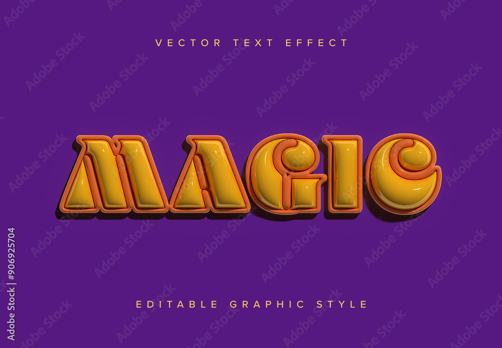 3d Inflated Text Effect Mockup Stock Template | Adobe Stock