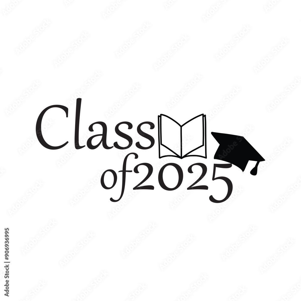 Class of 2024 Script Graphic With diploma and graduation Cap white ...