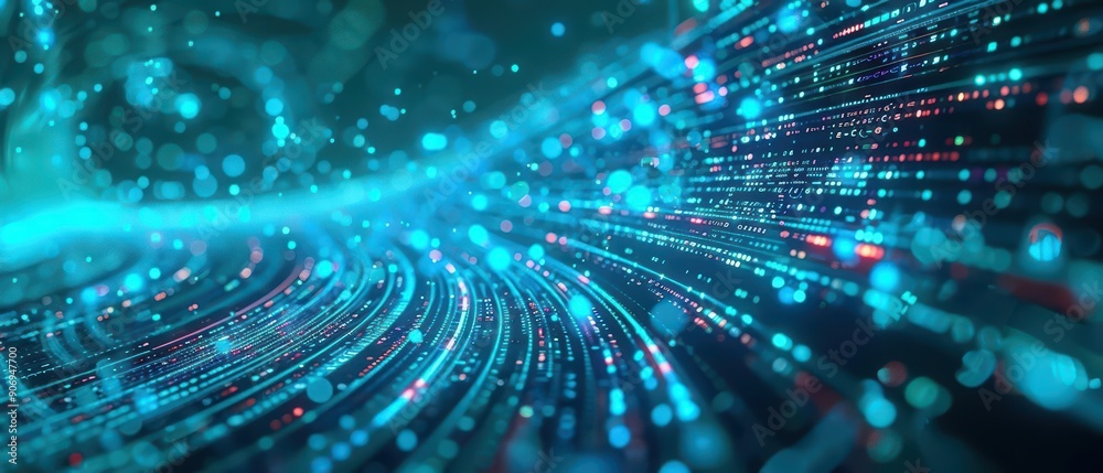 A hidden realm where enchanted scrolls and digital screens merge to ...