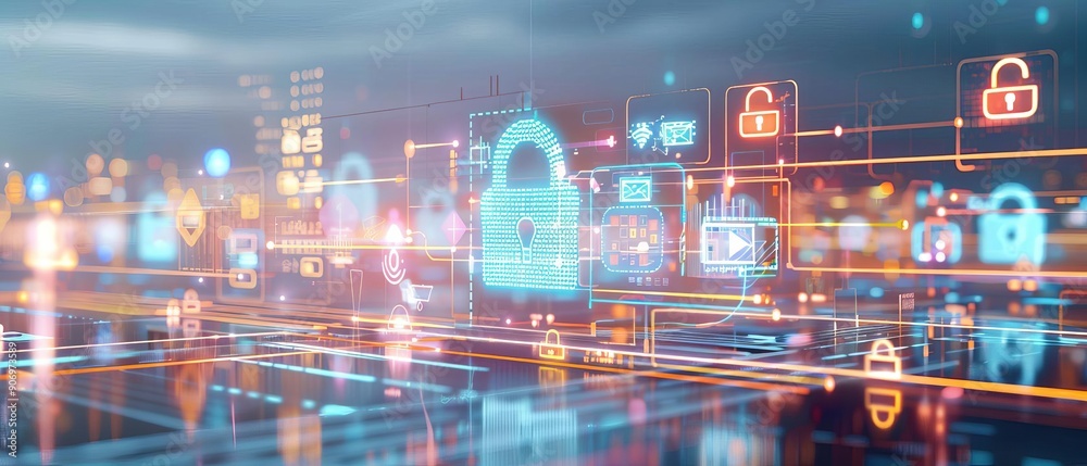 Visual representation of conditional access protecting sensitive data ...