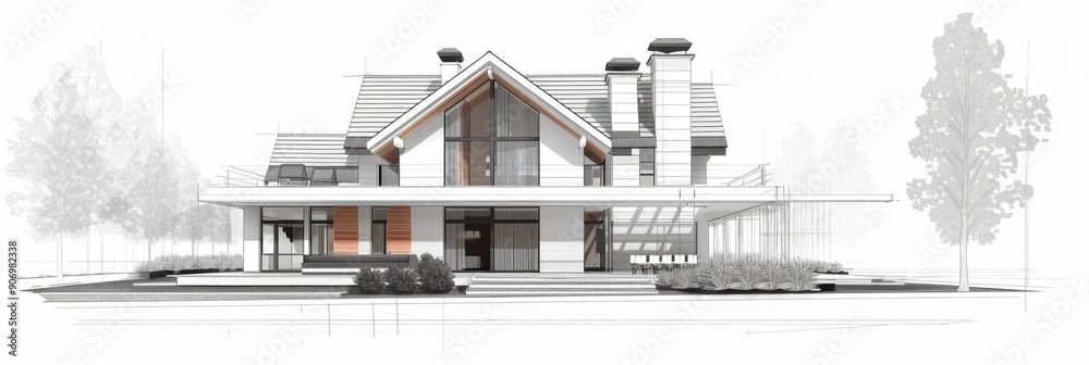 Home design architects review house plan draft commissioned project and ...
