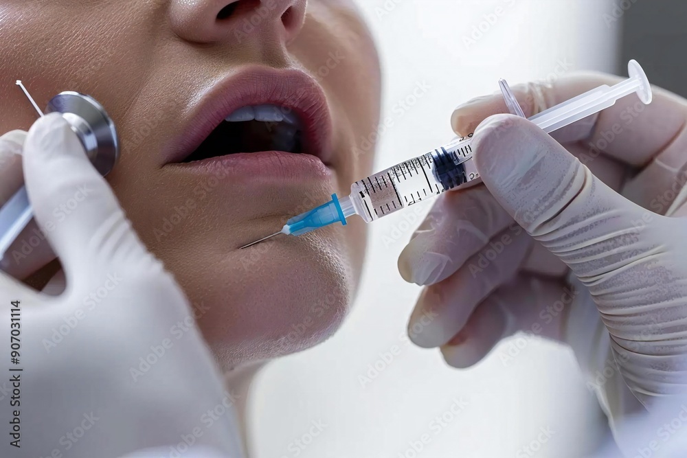 Unrecognized Female Patient Receives Botulinum Toxin Injection in Chin ...