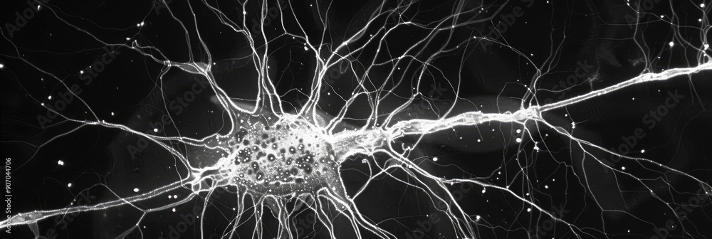 Pyramidal neurons in the cerebral cortex stained with Golgi silver ...
