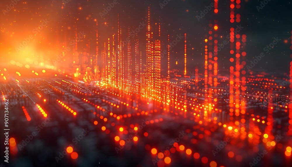 Financial growth chart for stock market investment trading. no texte ...