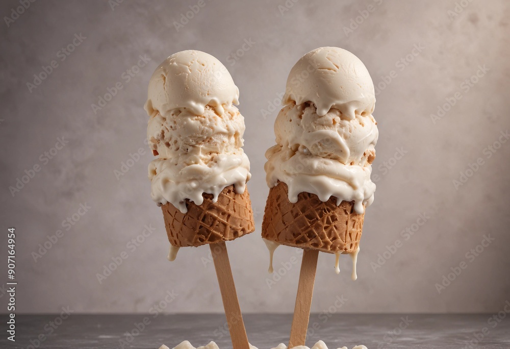 frozen chocolate Ice cream bar on a stick, ad shot Stock Photo | Adobe ...