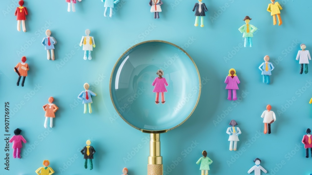 Finding the Perfect Candidate: A magnifying glass focuses on a ...