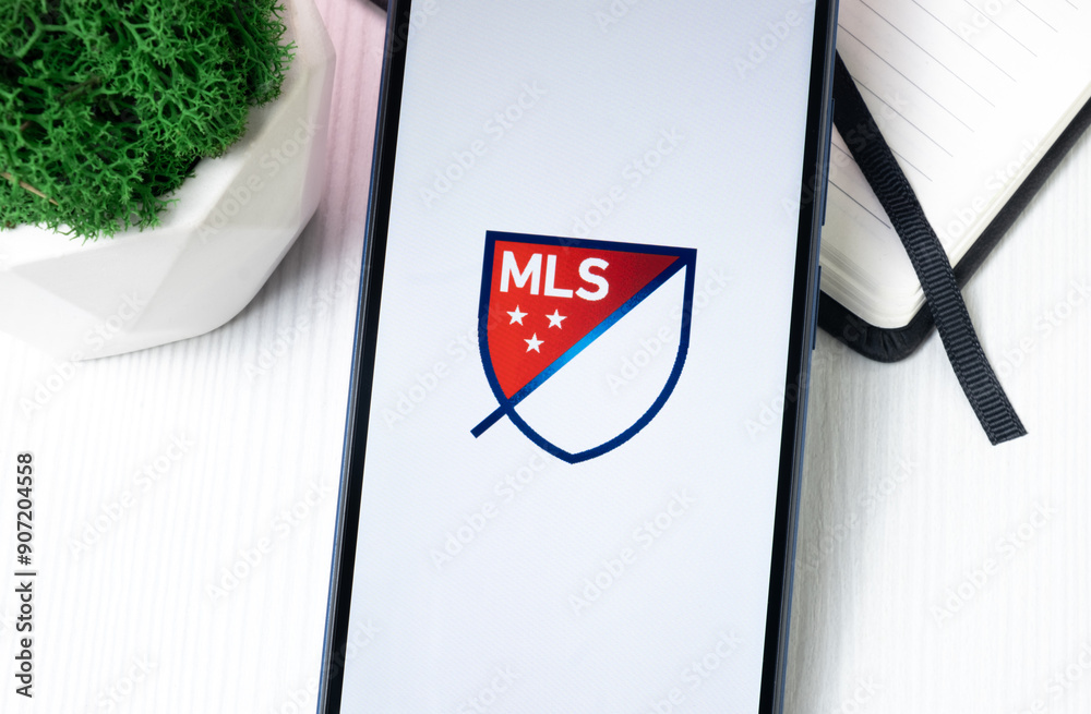 New York, USA - 1 August 2024: MLS Major League Soccer Logo on Phone ...