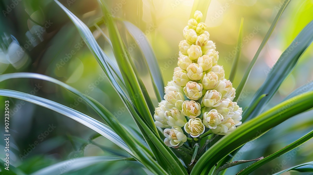 Fragrant Screwpine flower (Pandanus fascicularis, Pandanus odorifer ...
