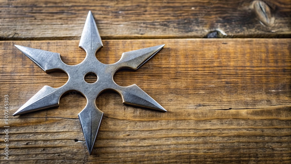 Shuriken throwing star used in traditional Japanese martial arts, ninja ...