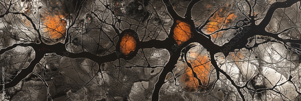 Betz cells in the motor cerebral cortex showcasing Golgi apparatus a ...
