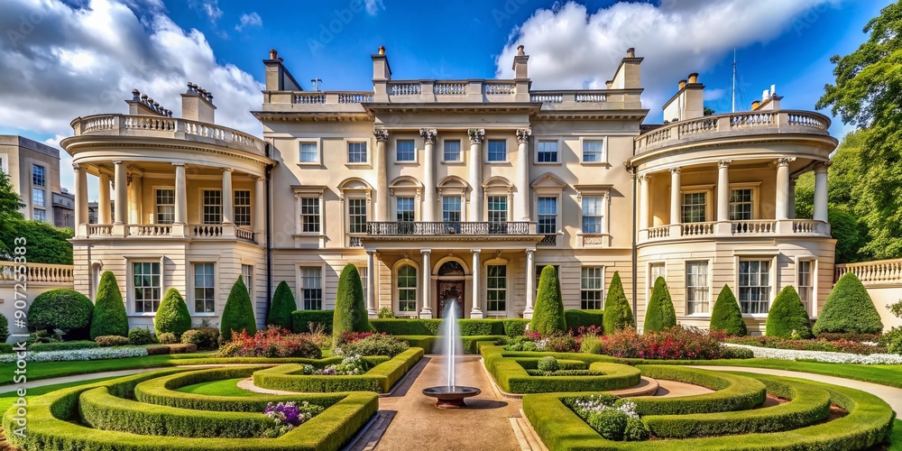 Elegant grandeur defines this luxurious classical terraced mansion at ...