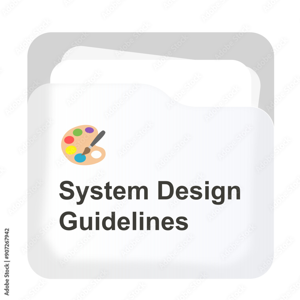 System Design Guidelines Widget File Folder Storage Glassmorphism UI ...