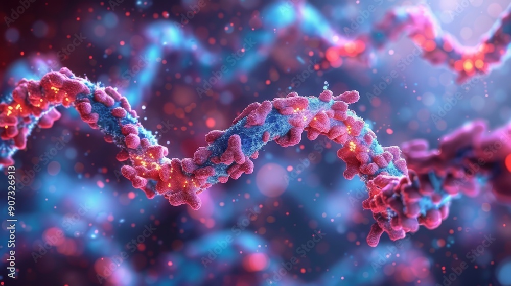 Cartoon vector Animated chromosomes with highlighted genetic mutations ...