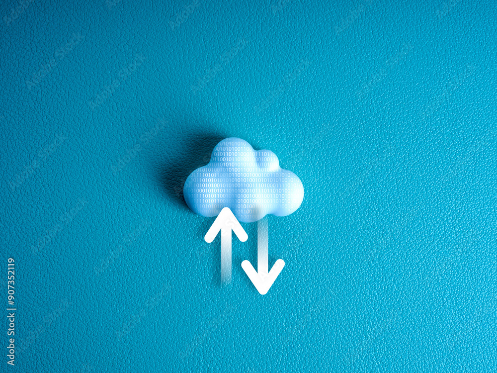 Cloud Computing Infrastructure Technology Data System Storage Service Concept Upload And