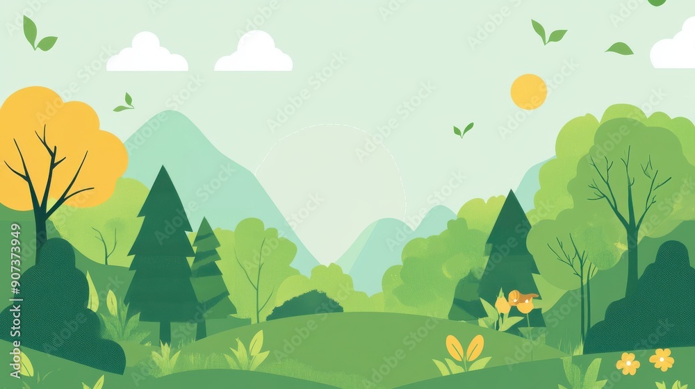 Environmentally safe paints with low VOCs, flat design, side view ...