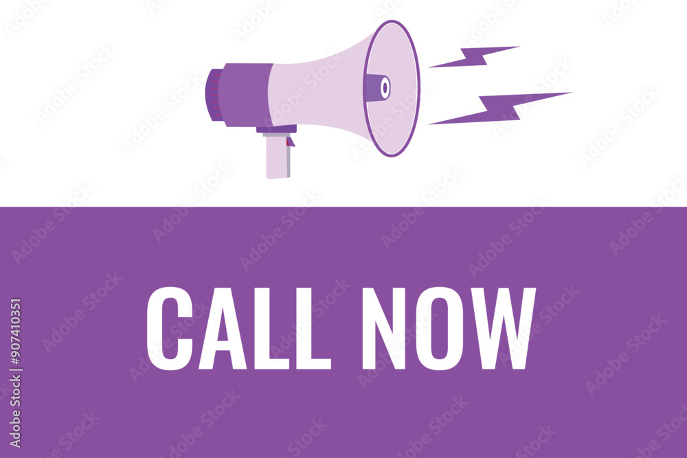 Call Now button, banner, label, template for website. Call Now text ...
