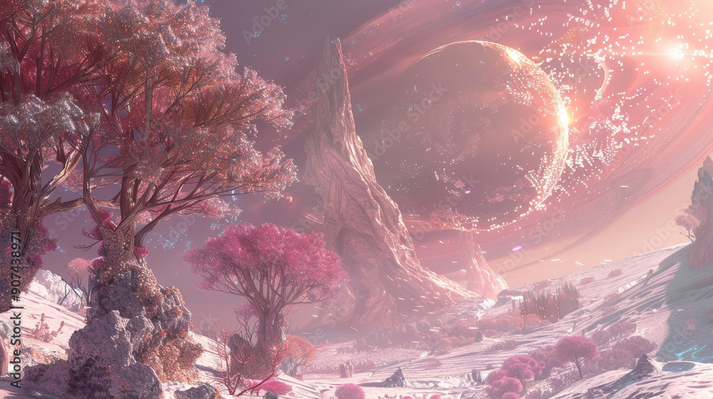 Xenobiology: Speculative depiction of alien life forms evolving on ...