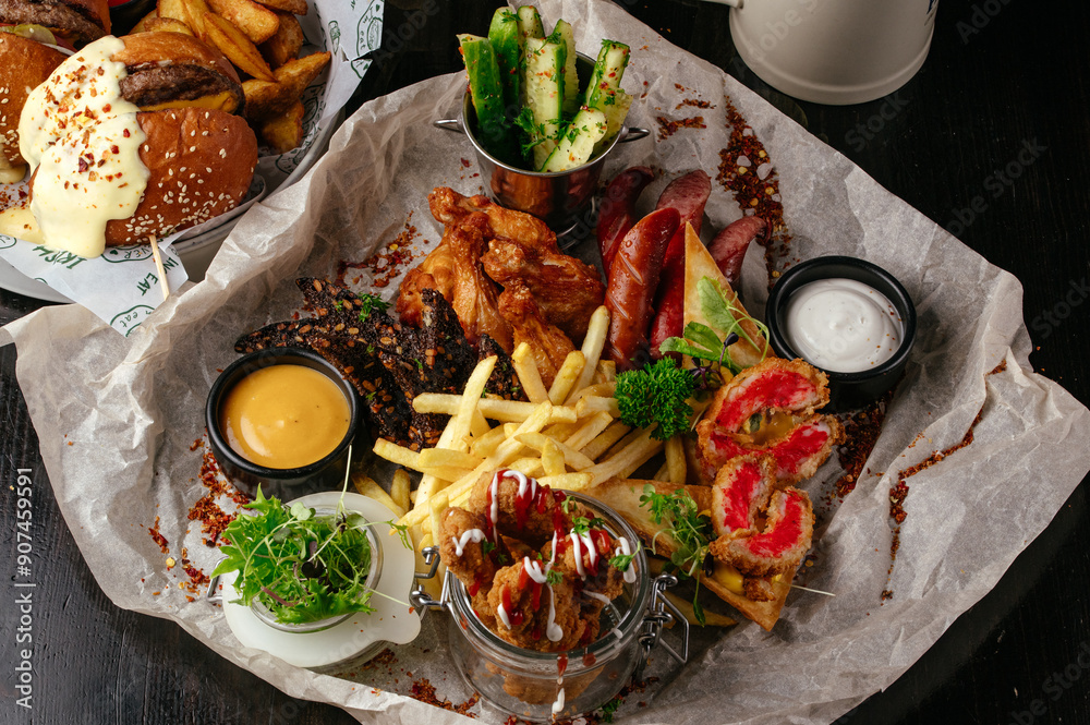 Restaurant food restaurant menu photos for the menu food for beer Stock ...