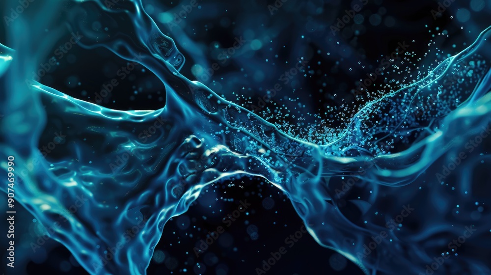 Microscopic Background. Micro Human Bone Scan. Modern Pattern. Black ...