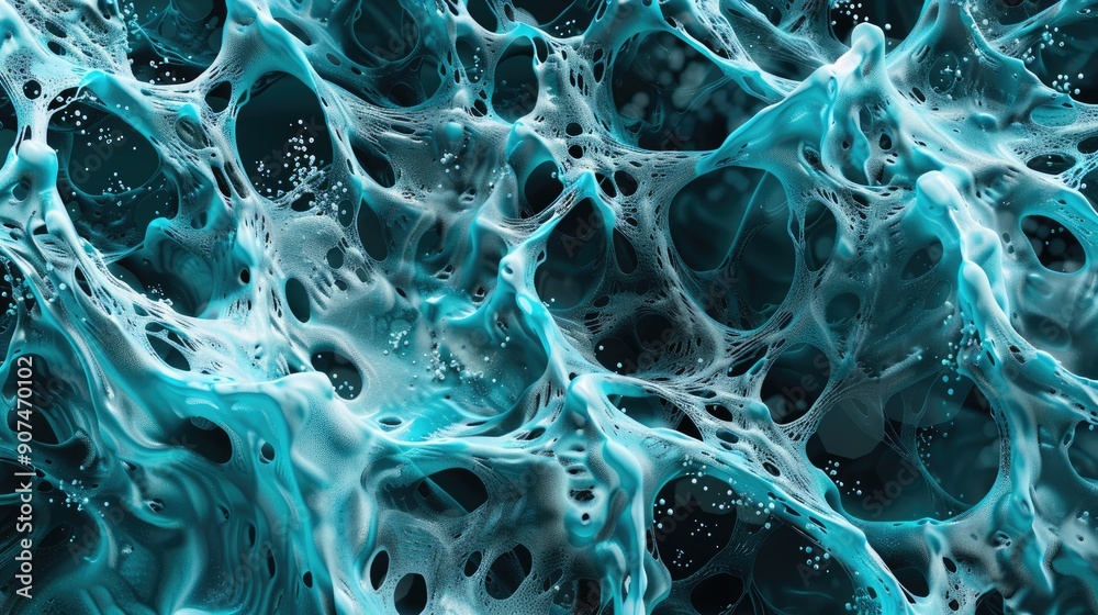 Microscopic Background. Micro Human Bone Scan. Modern Pattern. Black ...