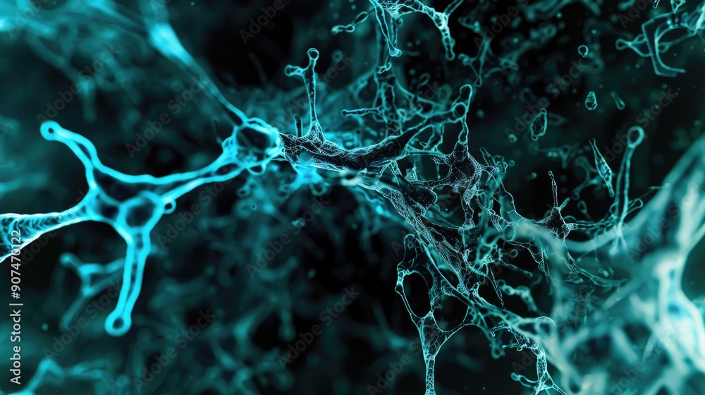 Microscopic Background. Micro Human Bone Scan. Modern Pattern. Black ...