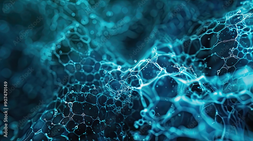 Microscopic Background. Micro Human Bone Scan. Modern Pattern. Black ...