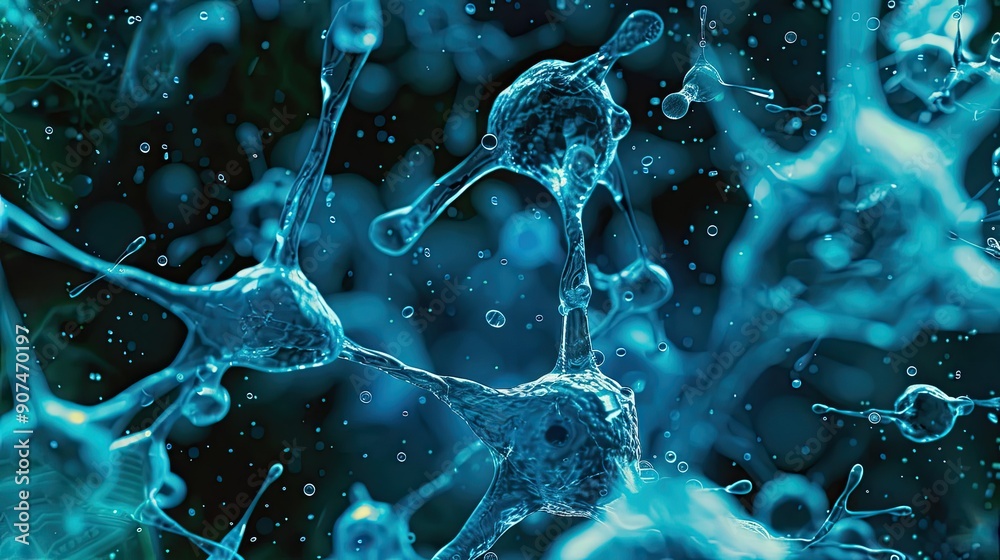 Microscopic Background. Micro Human Bone Scan. Modern Pattern. Black ...