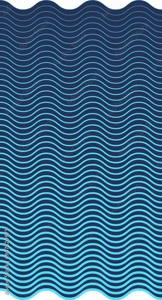 Wavy 3d mesh, cyberpunk neon grid form illustration, vaporwave abstract ...