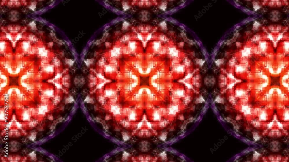 Black Background With A 3d Animated Ball Pattern That Rotates And